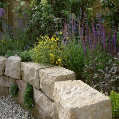 18 x 40 cm Granit-Blockstufen Laahs rot - Natur Steine Org