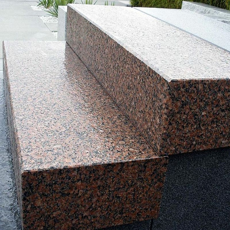 15 x 40 cm Granit-Blockstufen Alvaro anthrazit - Natur-steine.org